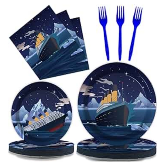 Amazon | Party Supplies | Cruise Themed Dinnerware Sets X 2 2 Banners ...